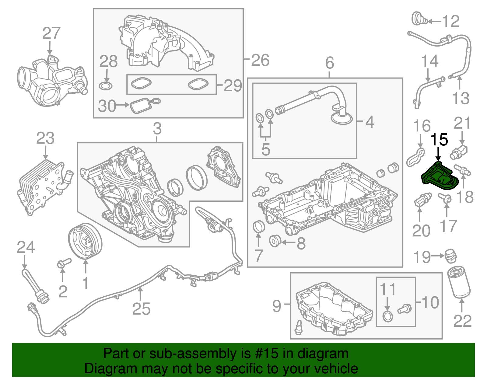 2020-2025 Ford Engine Oil Filter Adapter LC3Z-6881-E Ford | Fairway ...