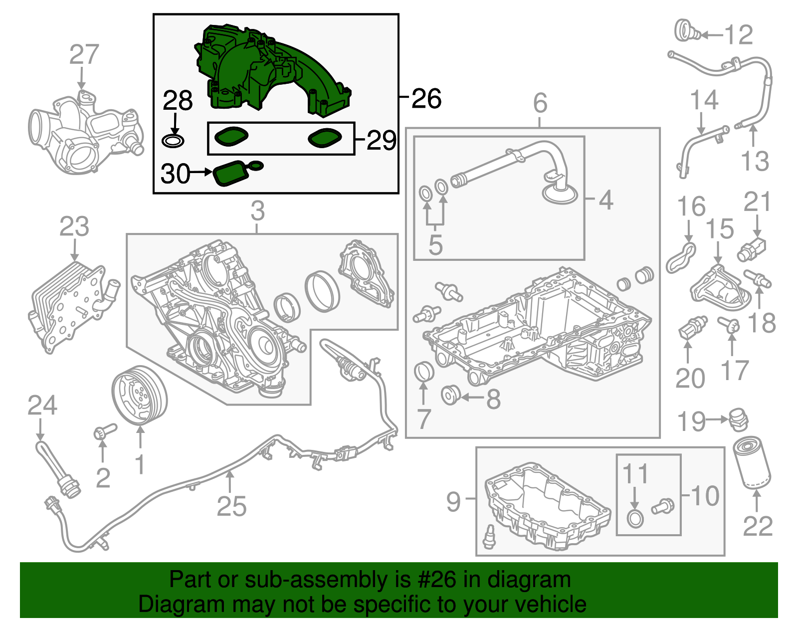 LC3Z-9424-B - Intake Manifold 2020-2025 Ford | Ford Parts Direct