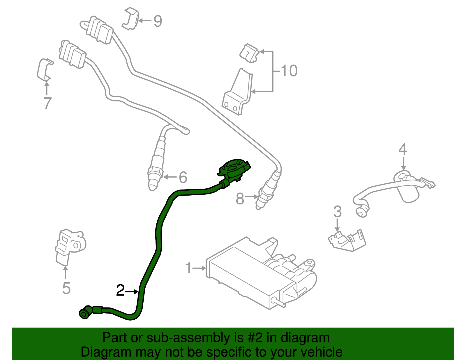 2016-2024 Mini Evaporative Emissions System Leak Detection Assembly 16 ...