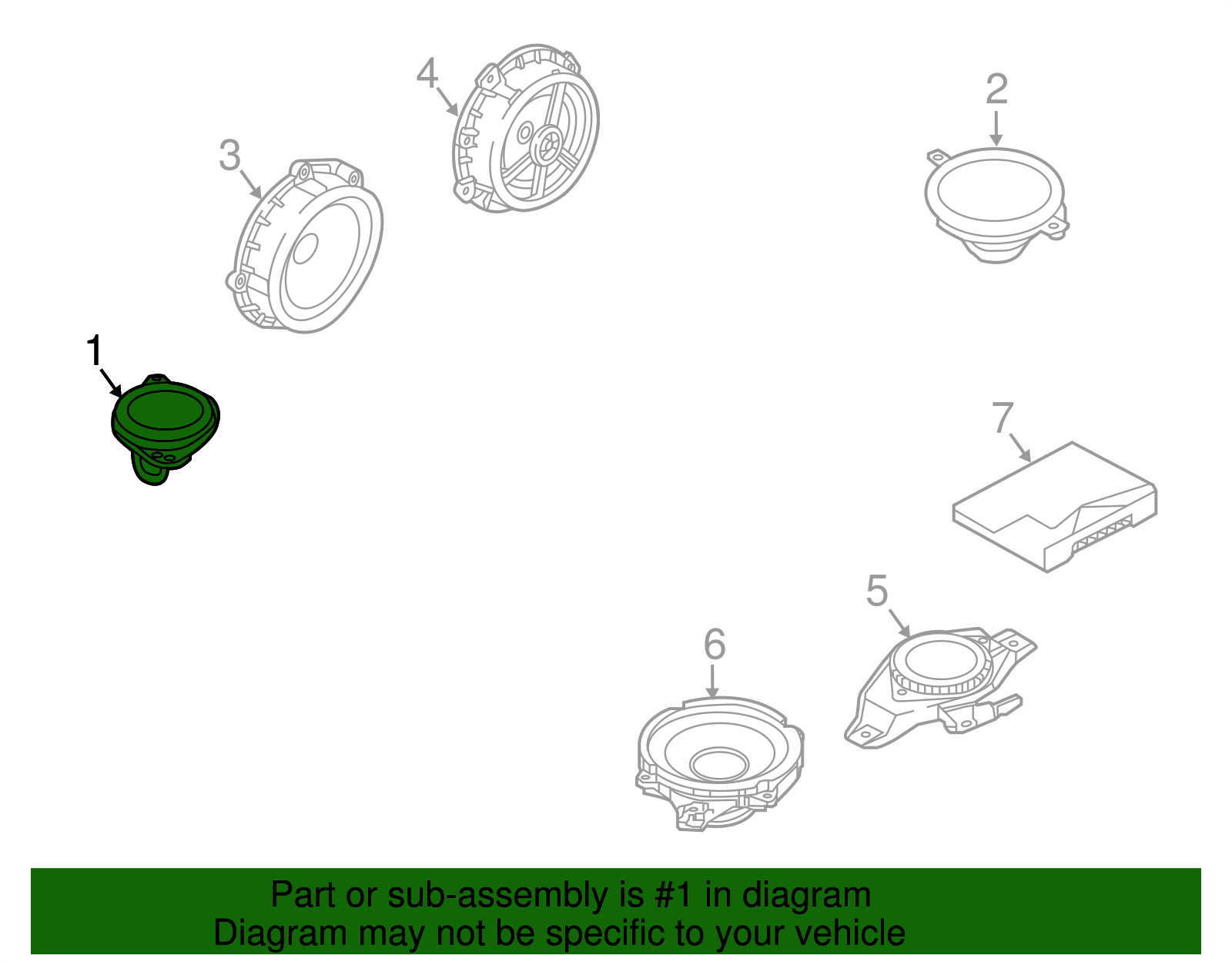 96320-D4200 - Inst Panel Speaker 2016-2020 Kia | Kia.Parts Store