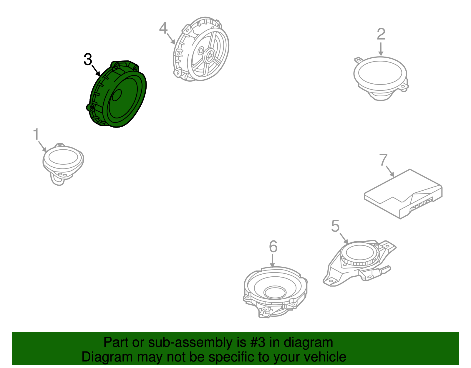 96330-D4000 - Front Dr Speaker 2016-2020 Kia Optima | Kia Cheap Parts