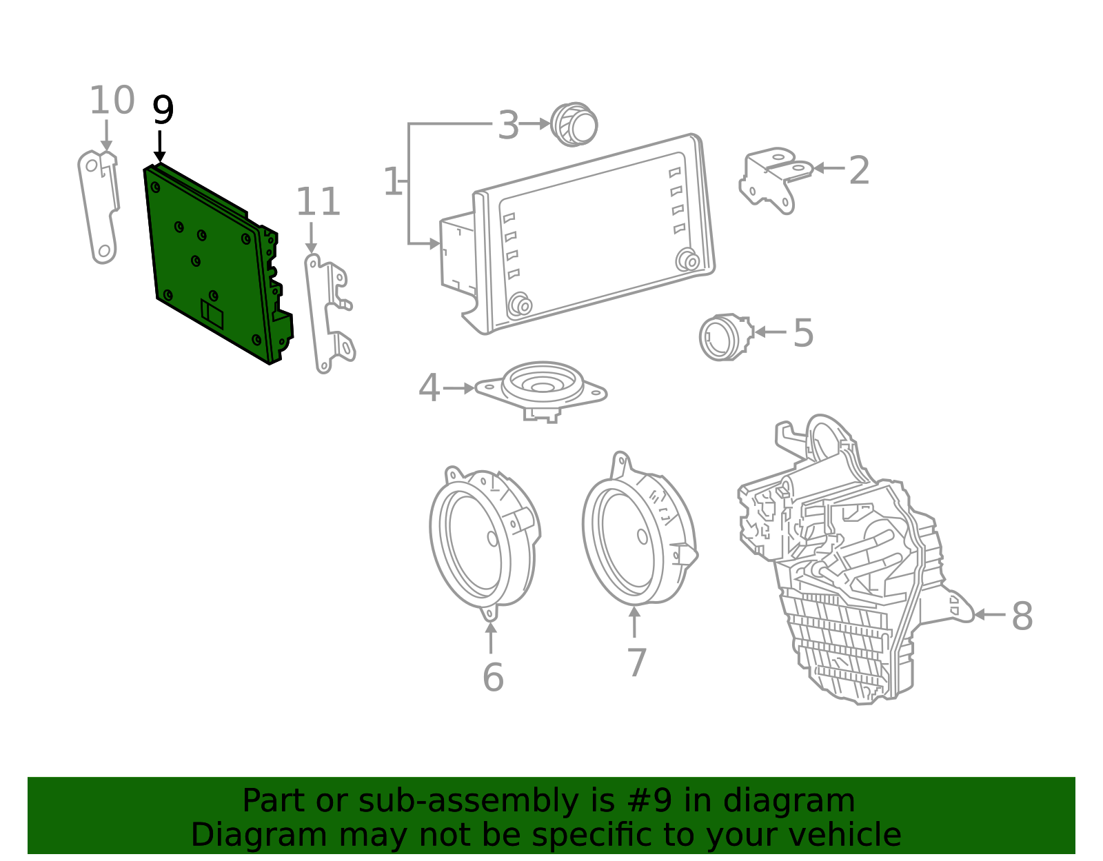 Genuine Official Toyota Amplifier part# 86280-0R060 for 2019-2022 ...