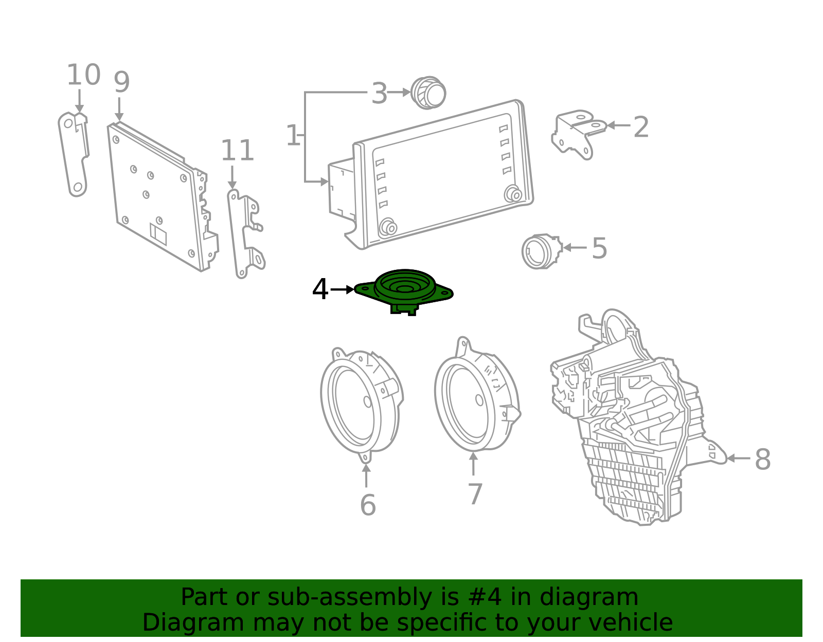 2018-2025 Toyota Speaker 86160-06A40 | Lithia Toyota Parts