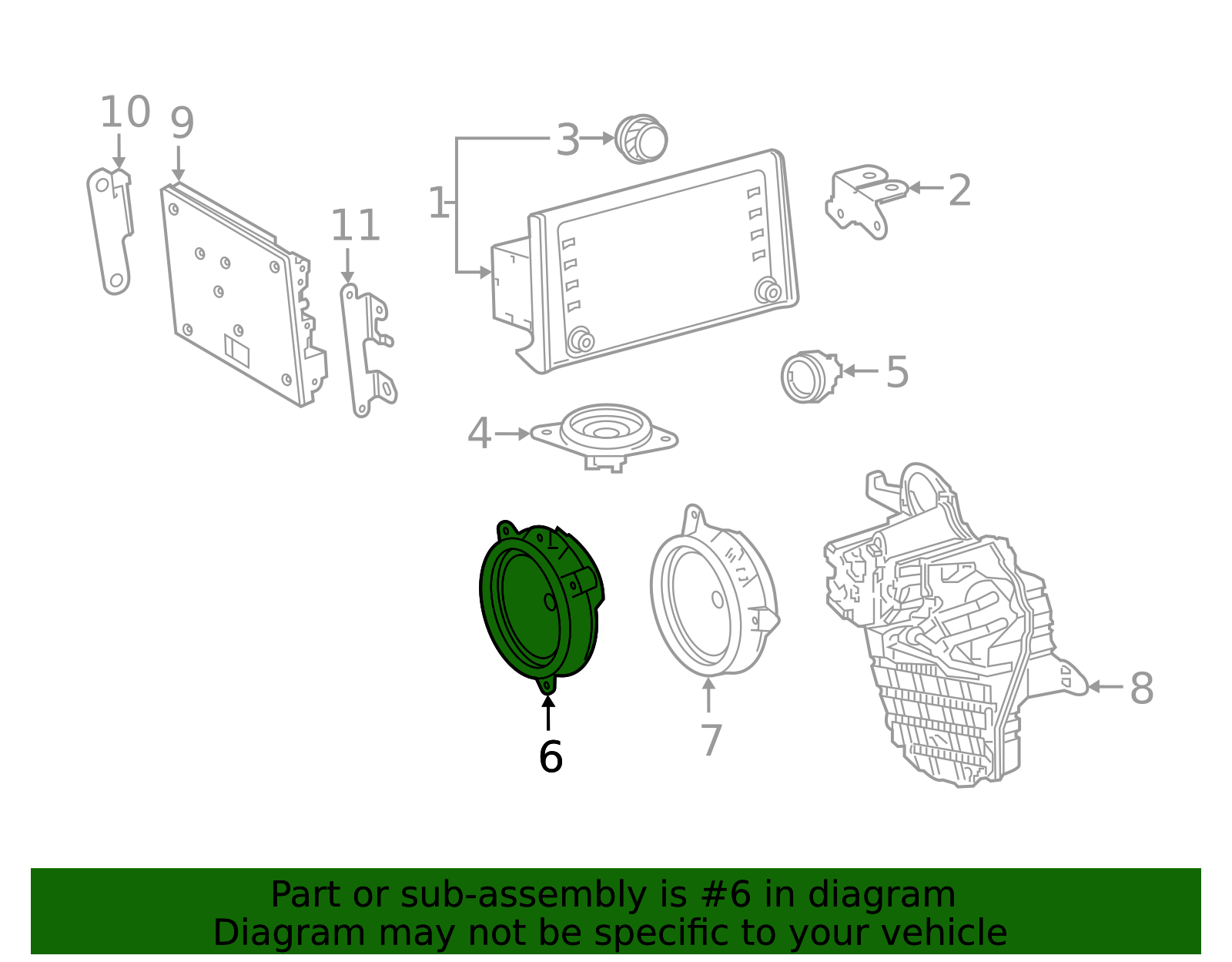 2019-2025 Toyota Speaker 86160-02B40 | Lithia Toyota Parts
