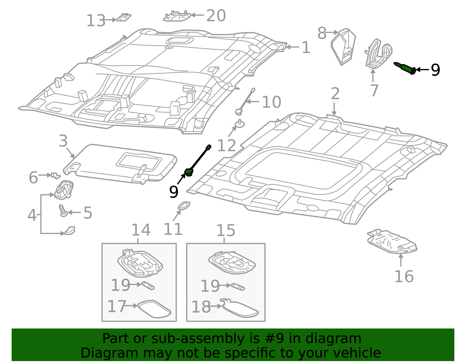 2006-2025 Mopar Sun-Visor Screw 06104567AA | Mopar Parts Canada