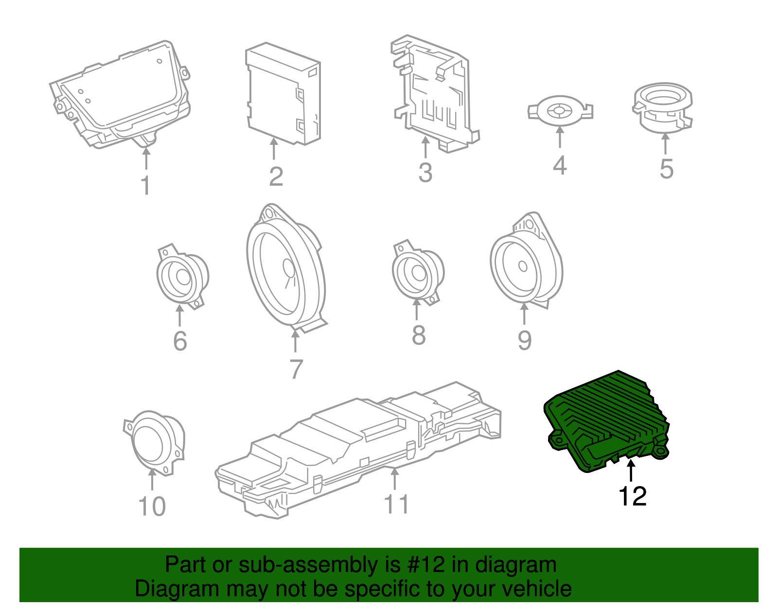 84819539 - 2020 Cadillac - Radio Speaker Amplifier | Partners Chevy