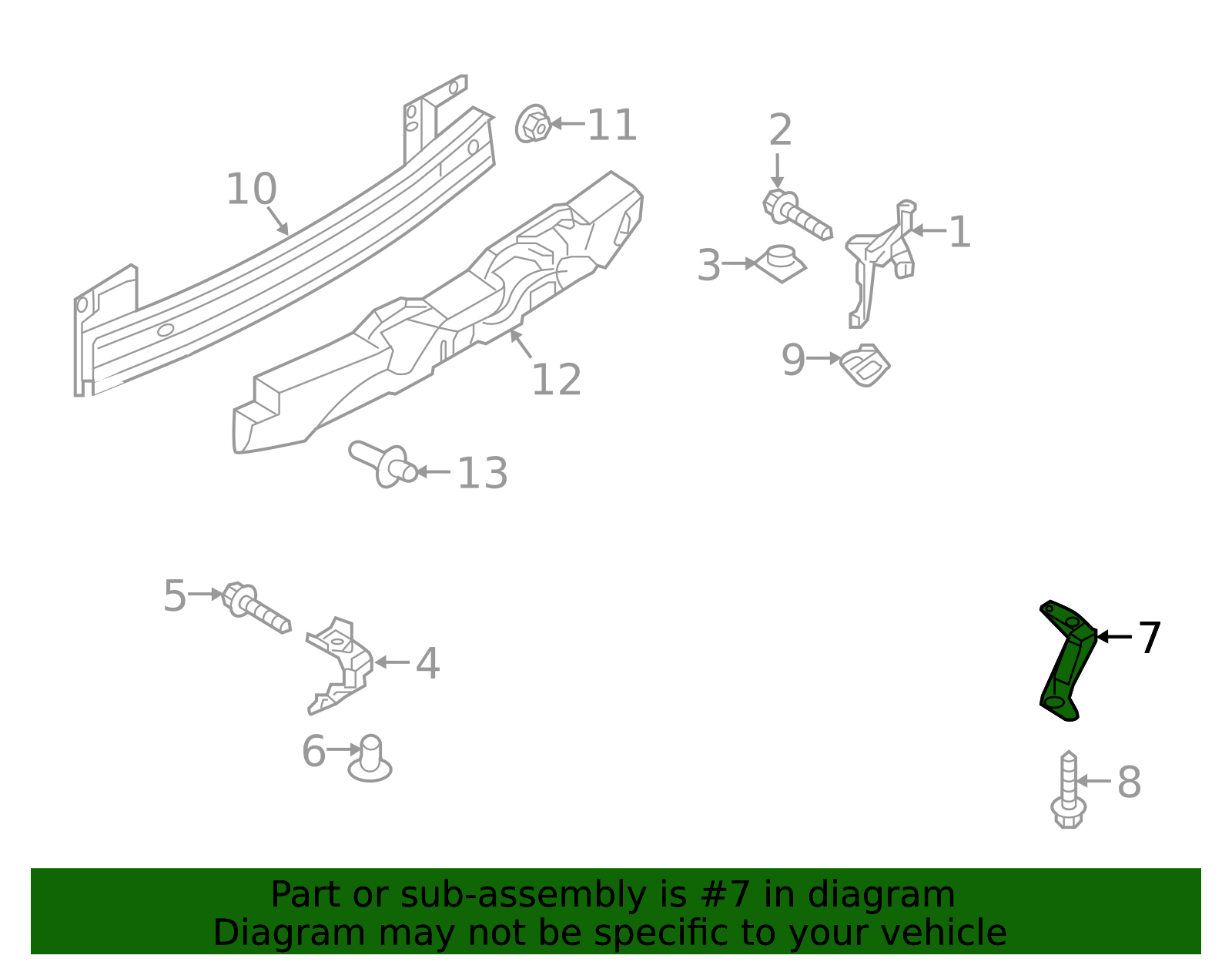 N243-50-321B - Bumper Cover Bracket 2016-2025 Mazda MX-5 Miata ...