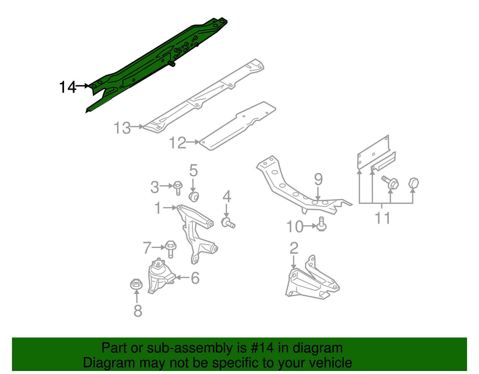 FE92-39-710B - Trans Support 2004-2011 Mazda RX-8 | Florida Mazda Parts