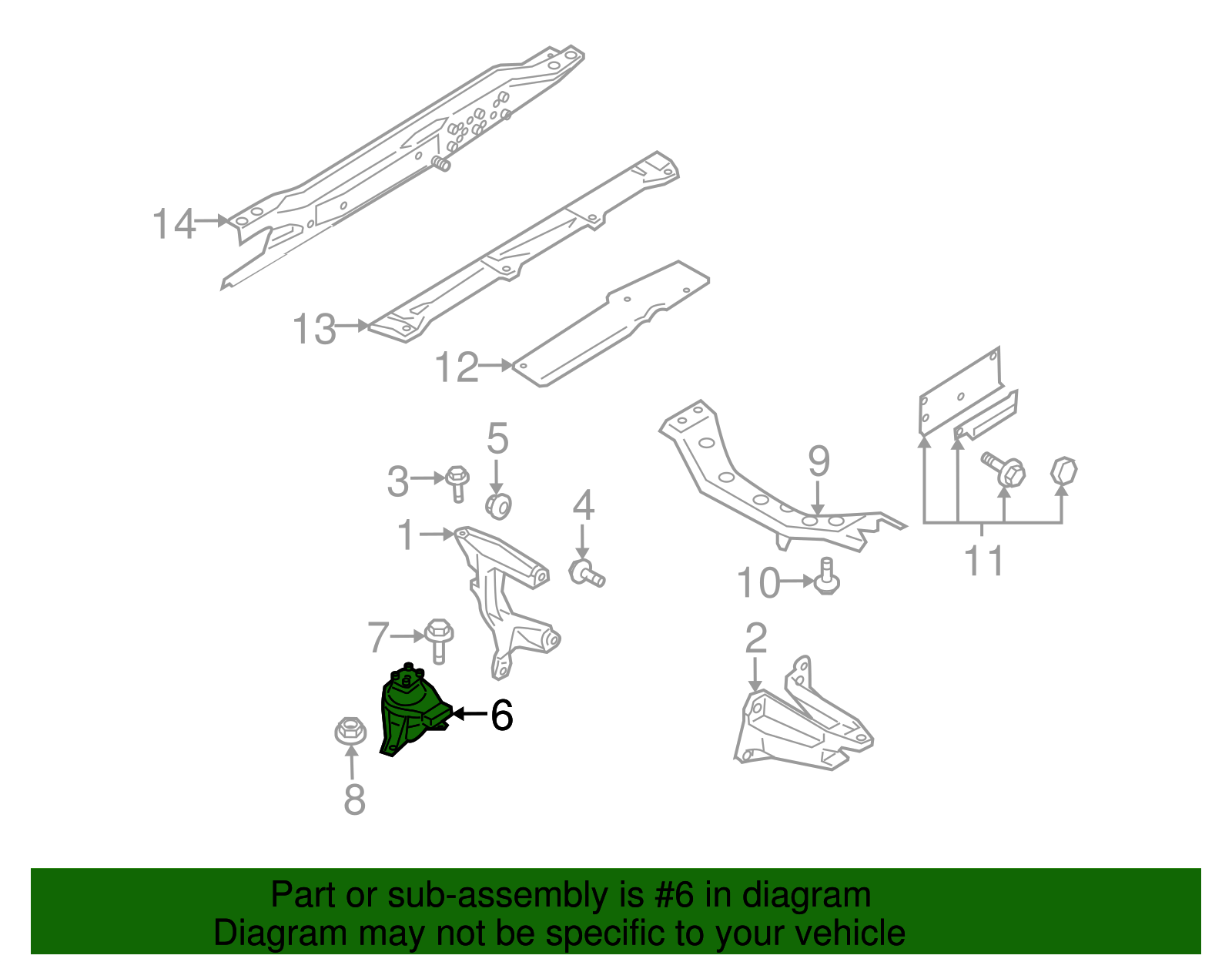 FE01-39-050A - Mount 2004-2011 Mazda RX-8 | Florida Mazda Parts