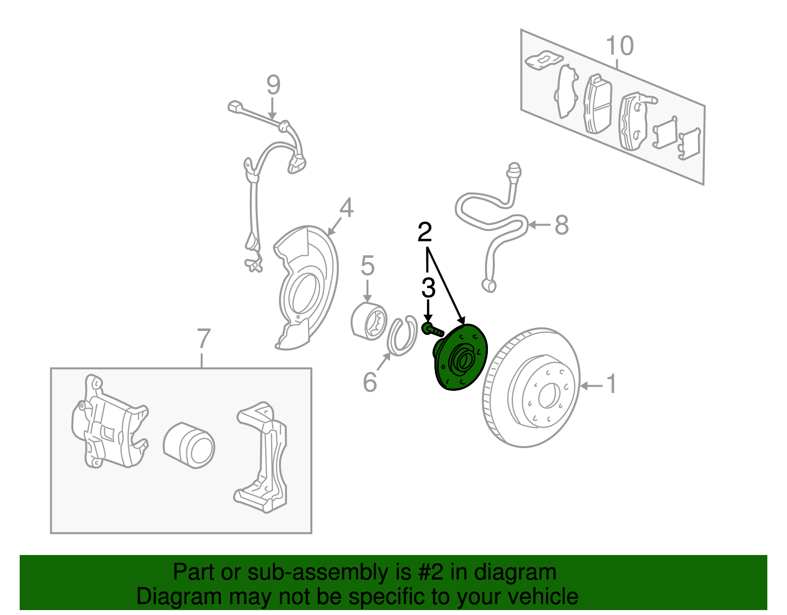 1994-2001 Acura Integra Front Hub 44600-S04-A00 | OEM Parts Online
