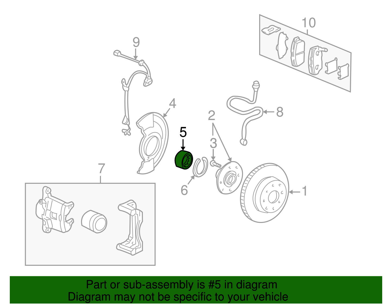 1994-2001 Acura Integra Wheel Bearing 44300-S5A-008 | OEM Parts Online