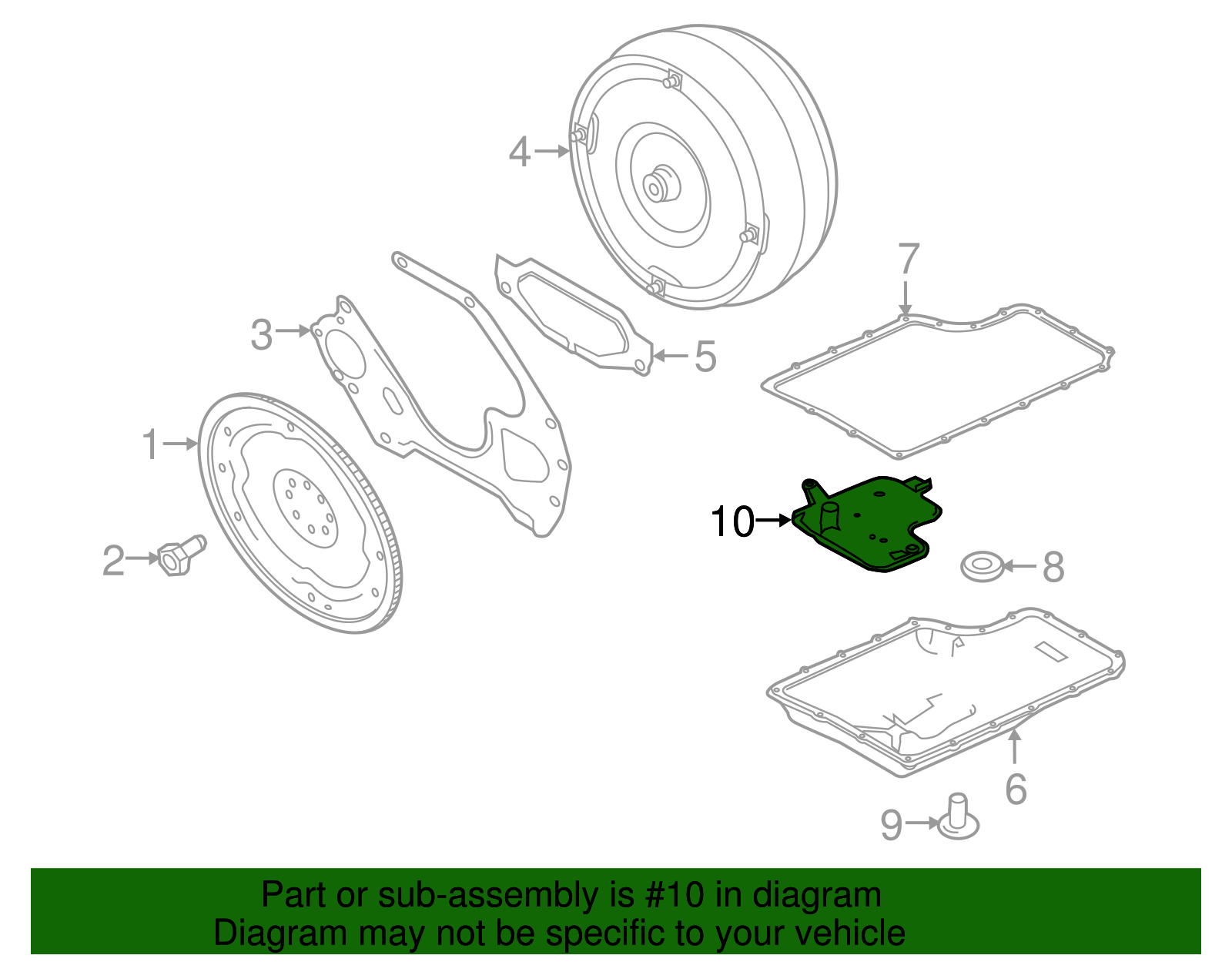 BC3Z-7A098-B - Transmission Oil Filter 2011-2025 Ford | Big 3 Auto Parts