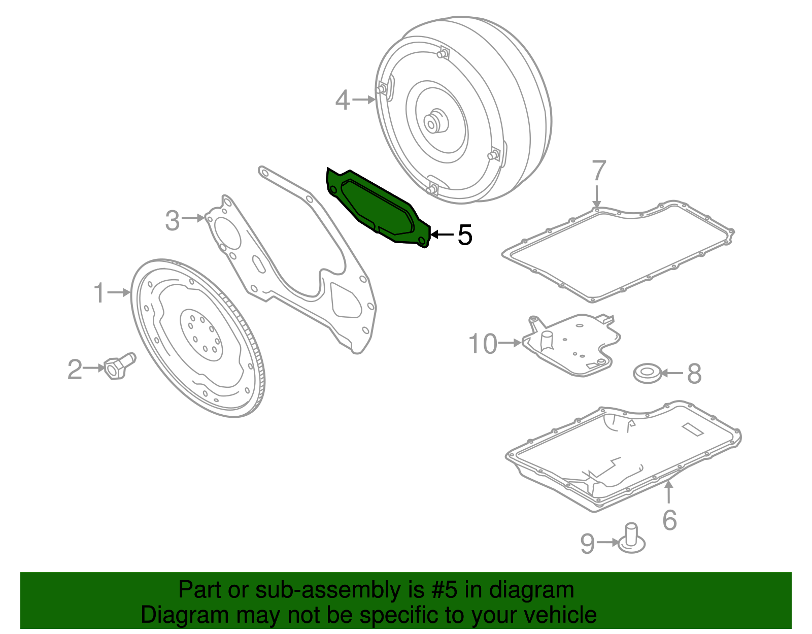 Genuine OEM Ford Part - Clutch Flywheel Cover 5C3Z-7986-AA | Genuine ...