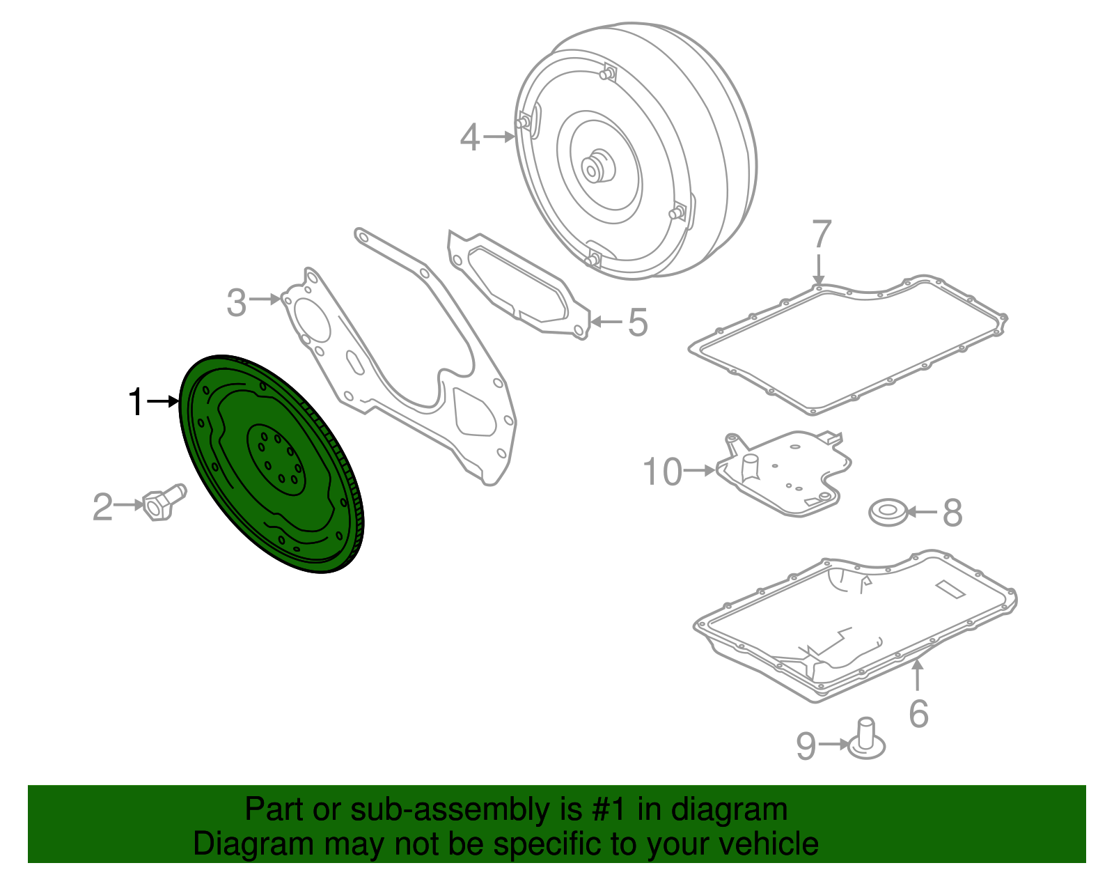 2011 Ford OEM NEW 2011 Ford F-250 Super Duty Flywheel Assembly Drive ...