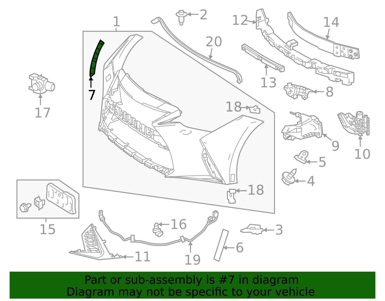 52125-53091 - High-Quality Bumper Cover Reinforcement for 2021-2025 ...