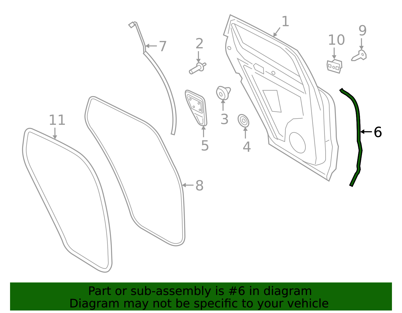 2019-2025 Porsche Cayenne Front Weather-Strip 9Y0-839-717-A | OEM Parts ...