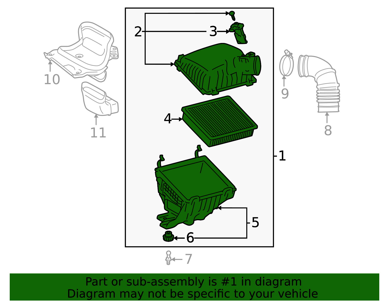 2025 Toyota 4Runner Air Cleaner Assembly 17700-25260 | Bam Wholesale Parts
