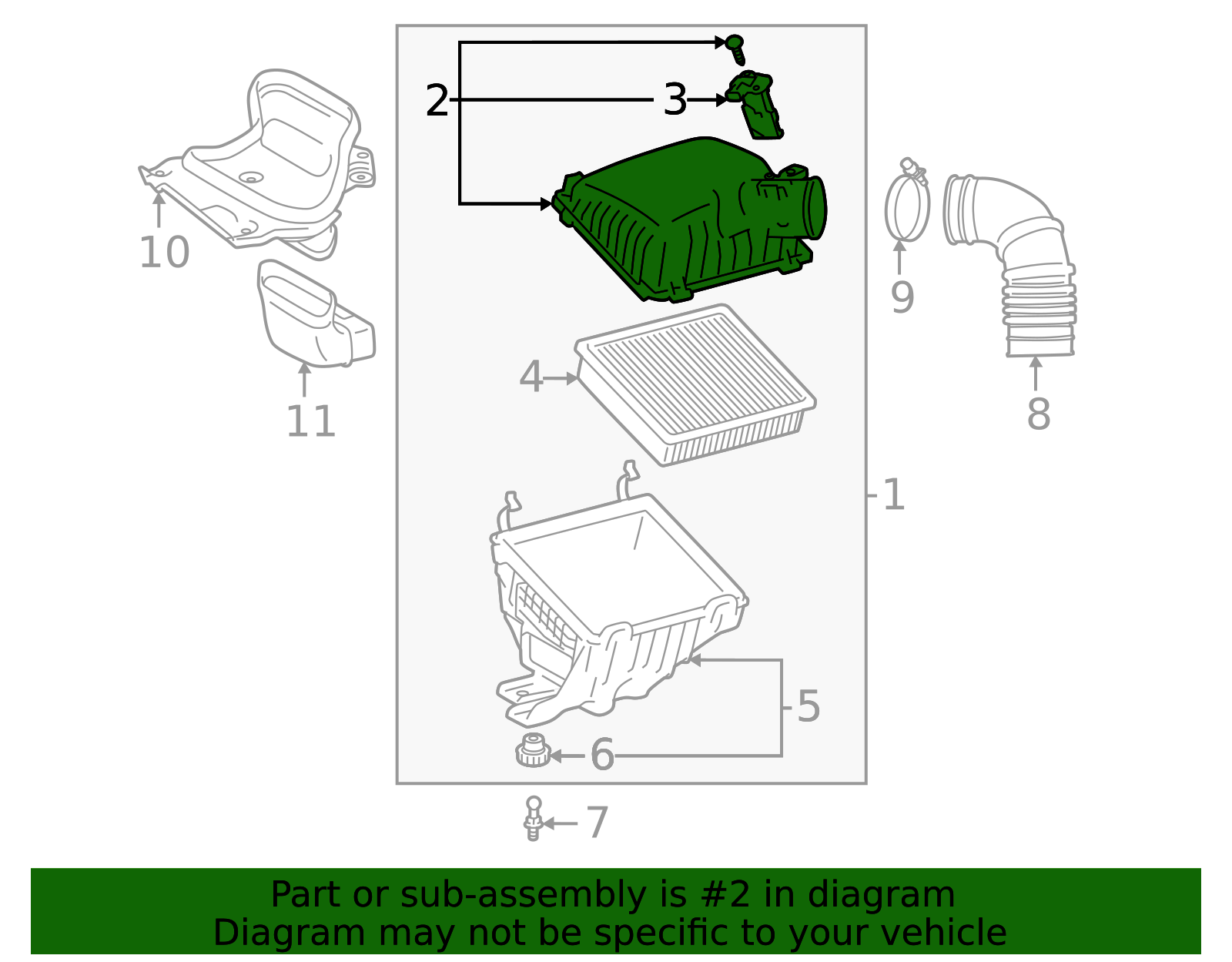 2025 Toyota 4Runner Air Filter Housing 17705-25120 | Toyota Parts Center
