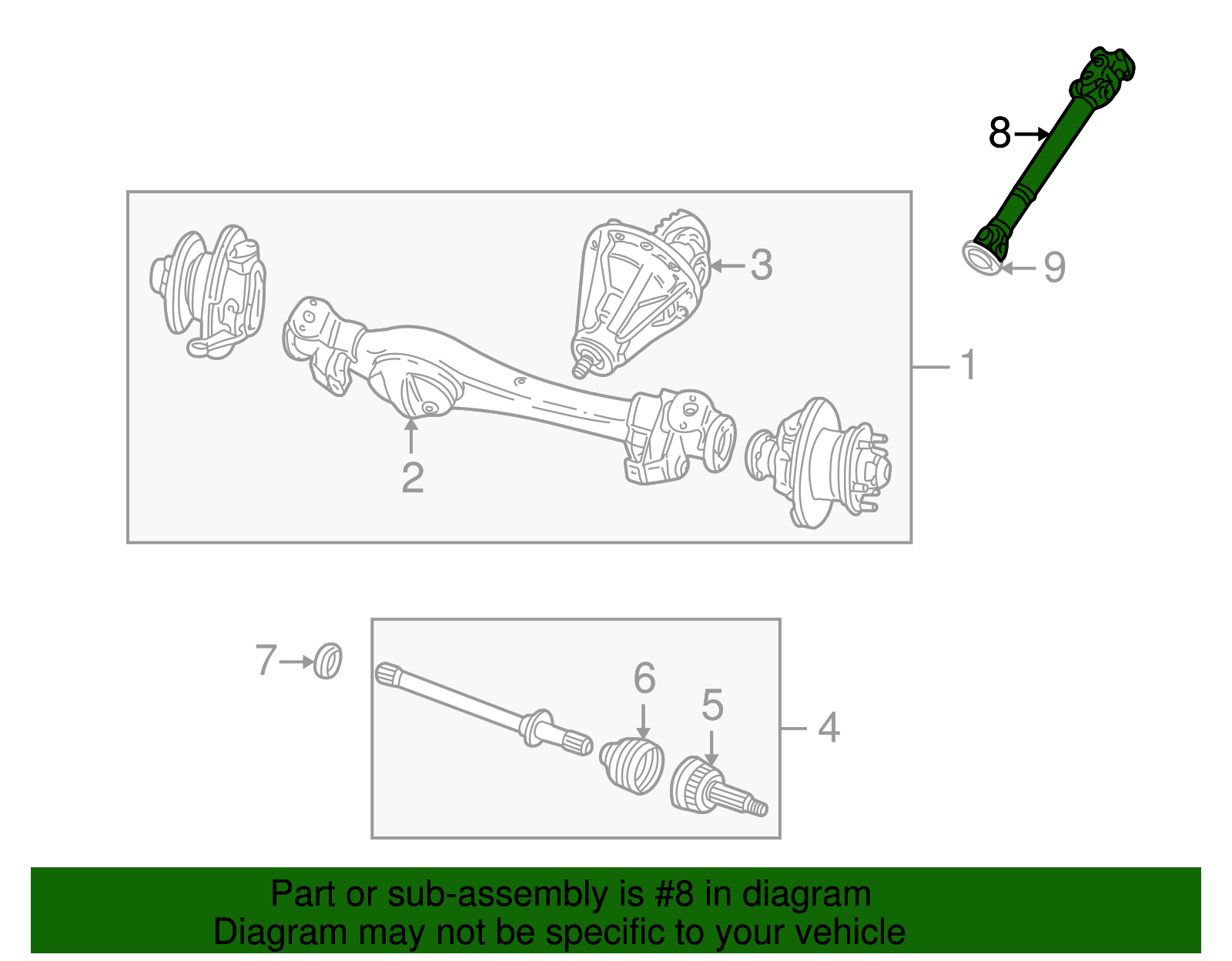 Genuine Drive Shaft for 2003-2004 Land Rover Discovery | Land Rover ...