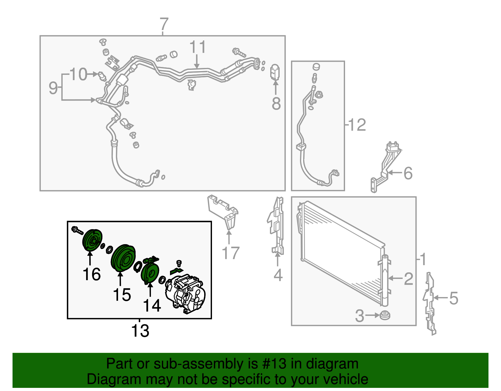 97701-1U650RU - Compressor Assembly 2012-2015 Kia Sorento | Kia.Parts Store