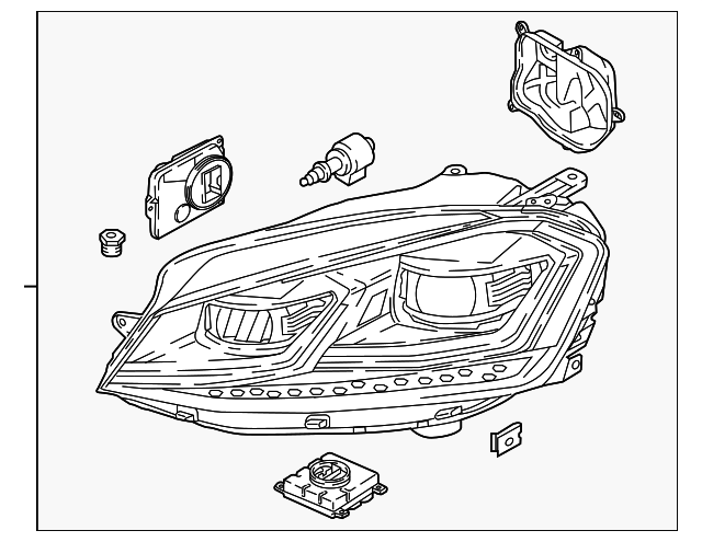 5GM-941-077 - Headlamp Assembly 2018-2019 Volkswagen | Euro Parts 4 Less