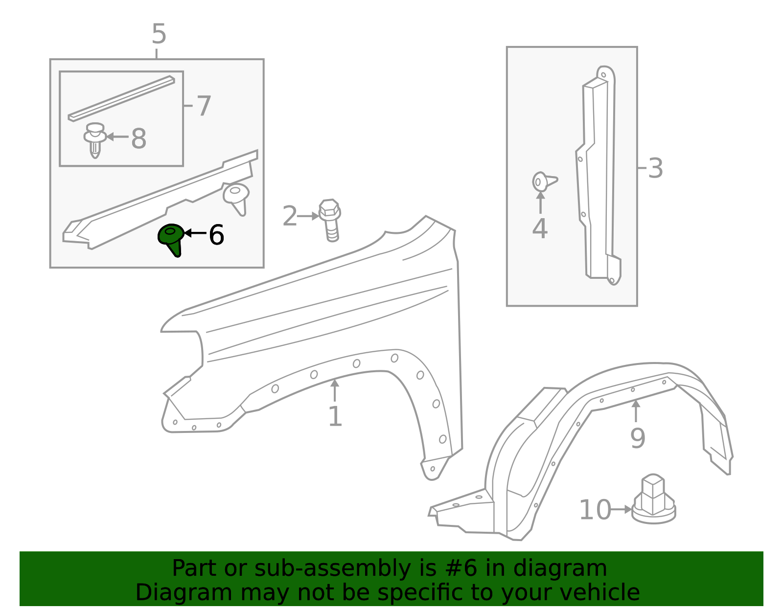 75867-AA010 - Rocker Molding Clip - 2002-2020 Toyota | Nucar Toyota of ...