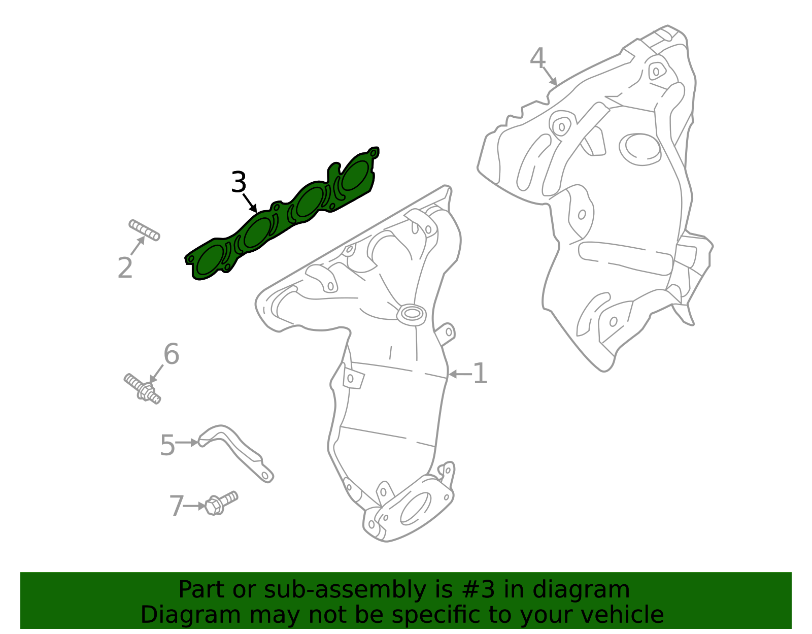 2018-2025 Nissan Manifold Gasket 14036-5RA0A | Burien Nissan Parts