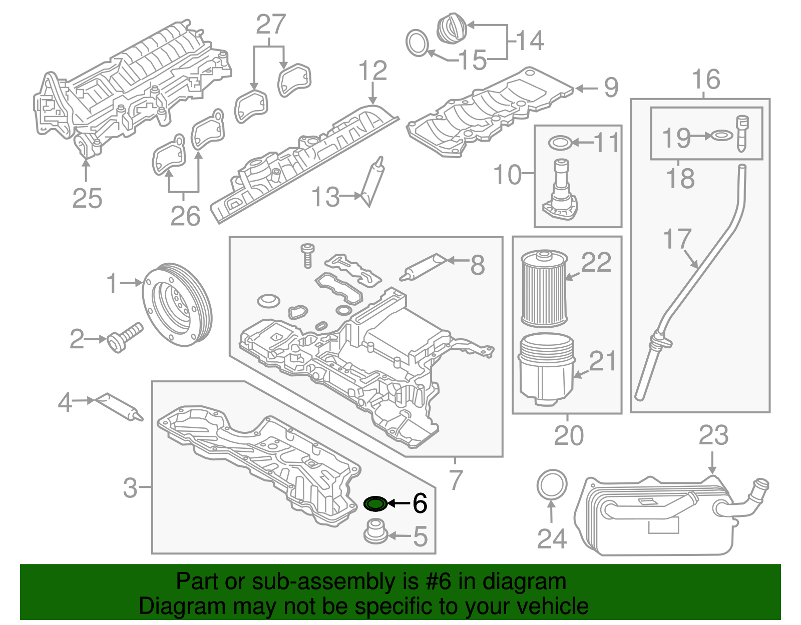2016-2018 Audi Engine Oil Drain Plug Gasket N-013-849-8 | Audi USA Parts