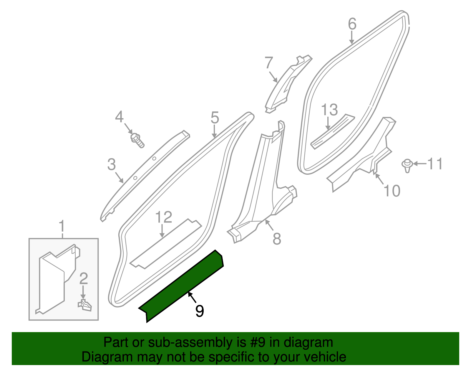 2016-2018 Nissan Altima Scuff Plate 769B5-9HS0A | Nissan RVA