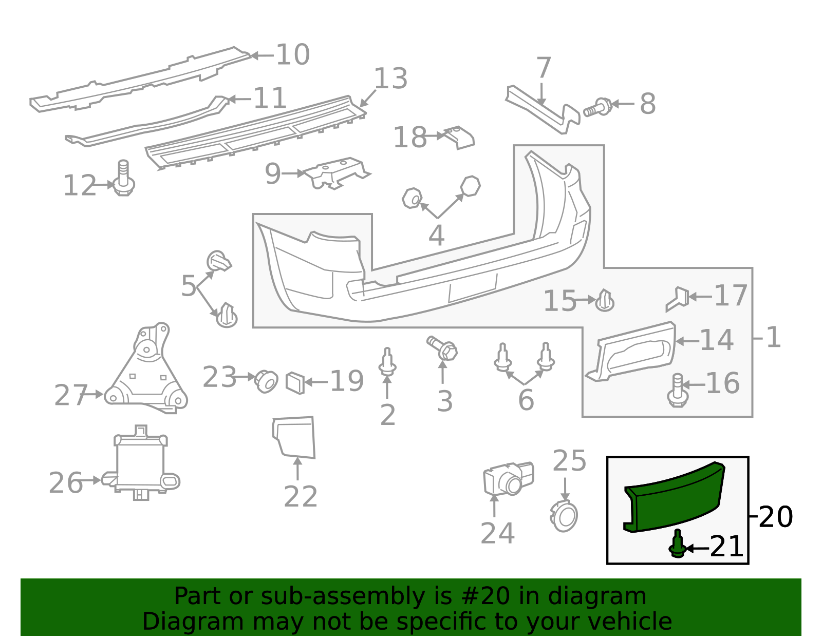 Genuine Toyota Access Cover part# 52169-60190-B0 for 2016-2021 Toyota ...
