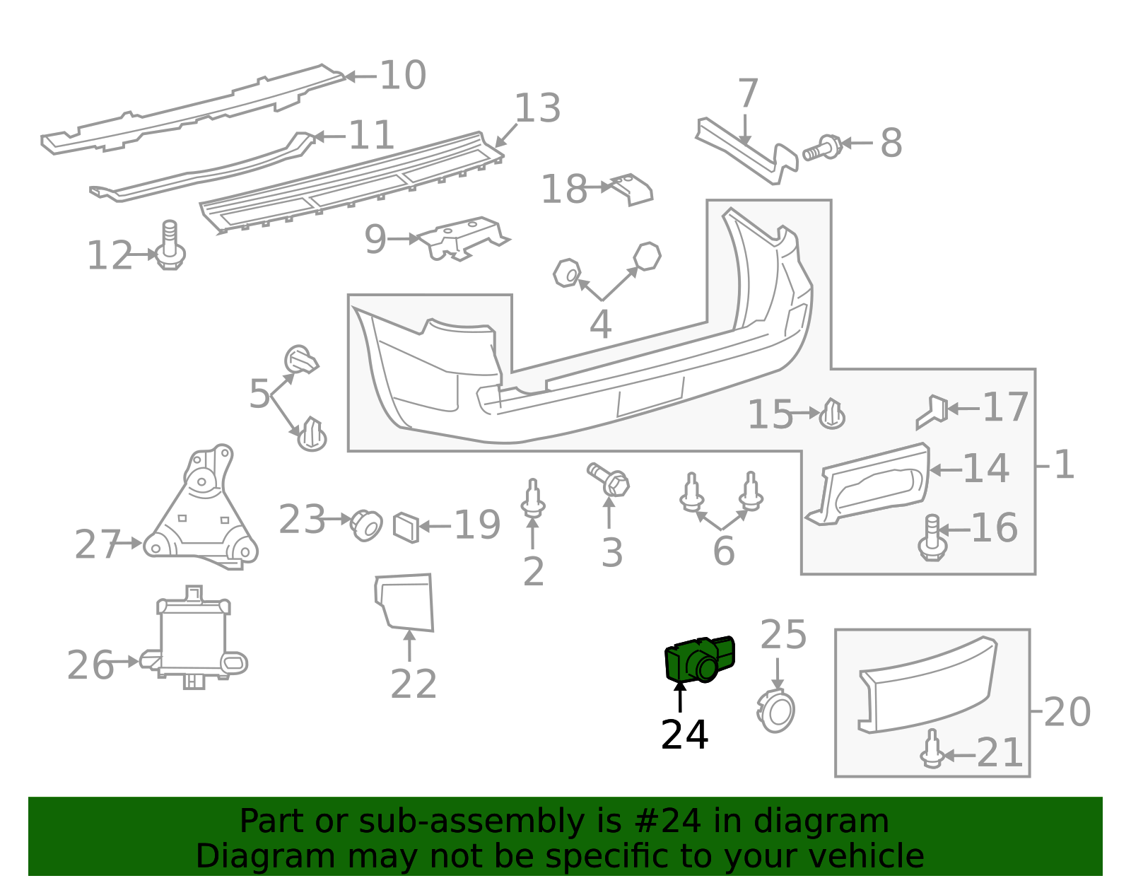 Toyota Parking Aid Sensor - Reverse Proximity Detection - Part #89341 ...