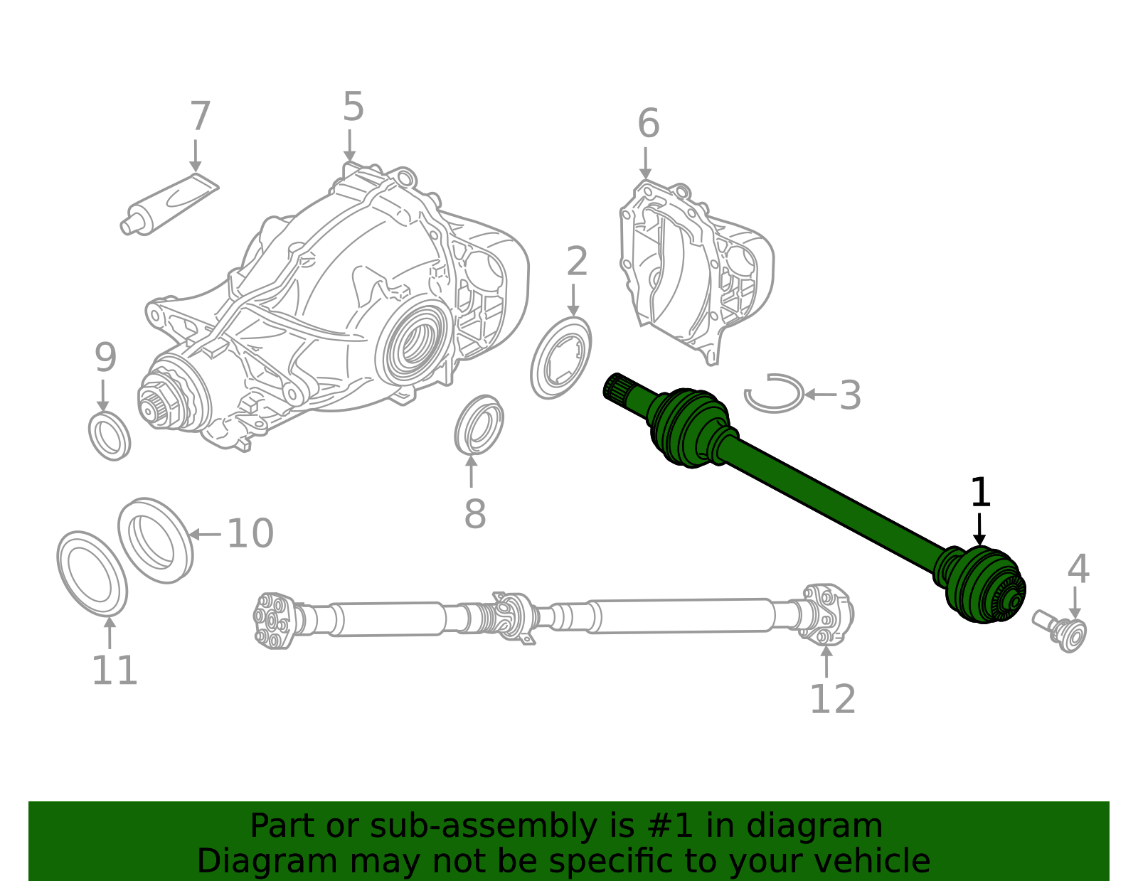 33-20-5-A7B-1D6 - 2024 BMW X5 - Axle Assembly | BMWPartsHub
