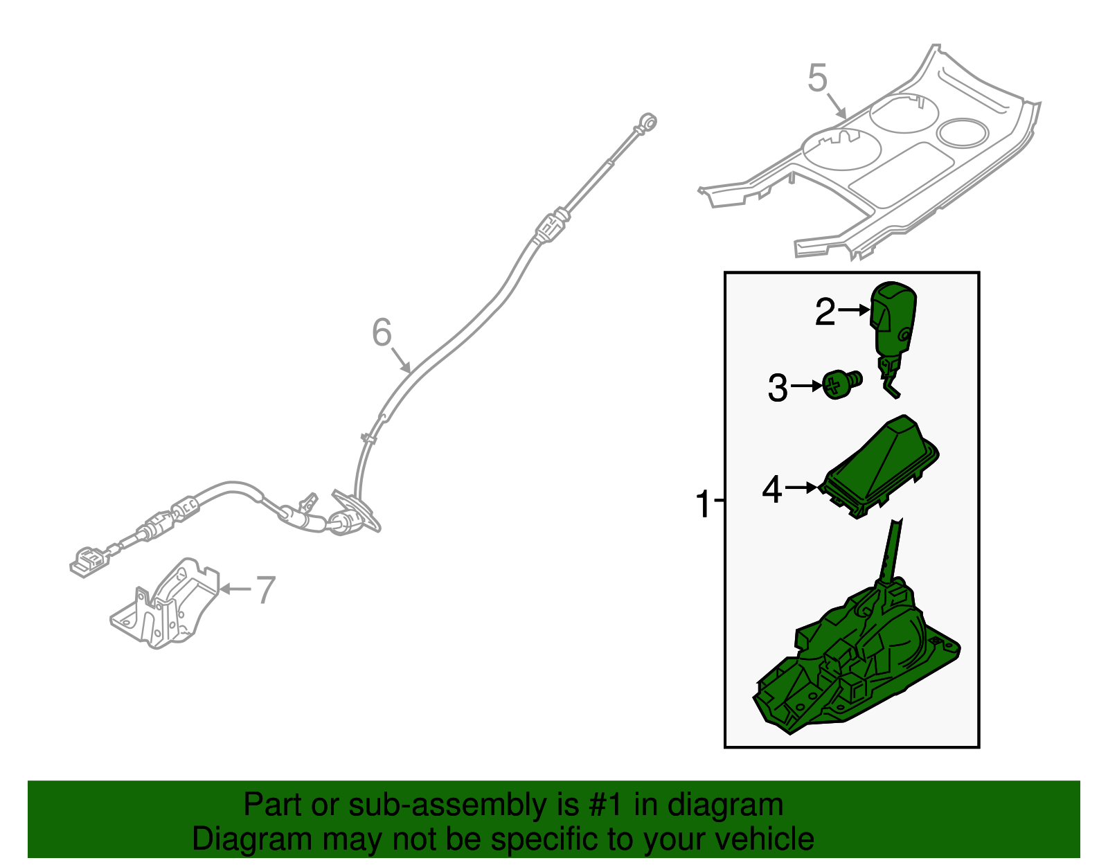 2018-2019 Ford Explorer Gear Shift Assembly jb5z7210db | TascaParts.com