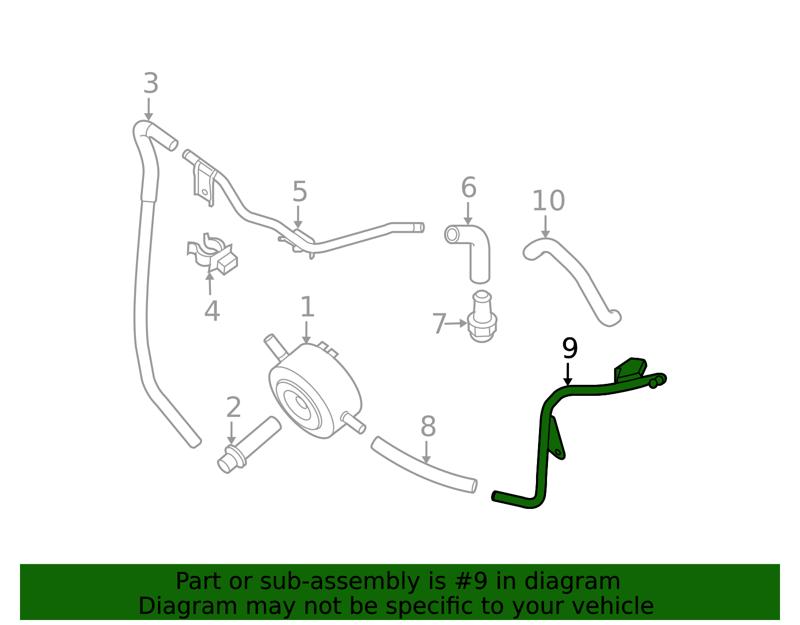 14053-EA20B - Engine Coolant Pipe - 2005-2021 Nissan | Nissan OEM Parts ...
