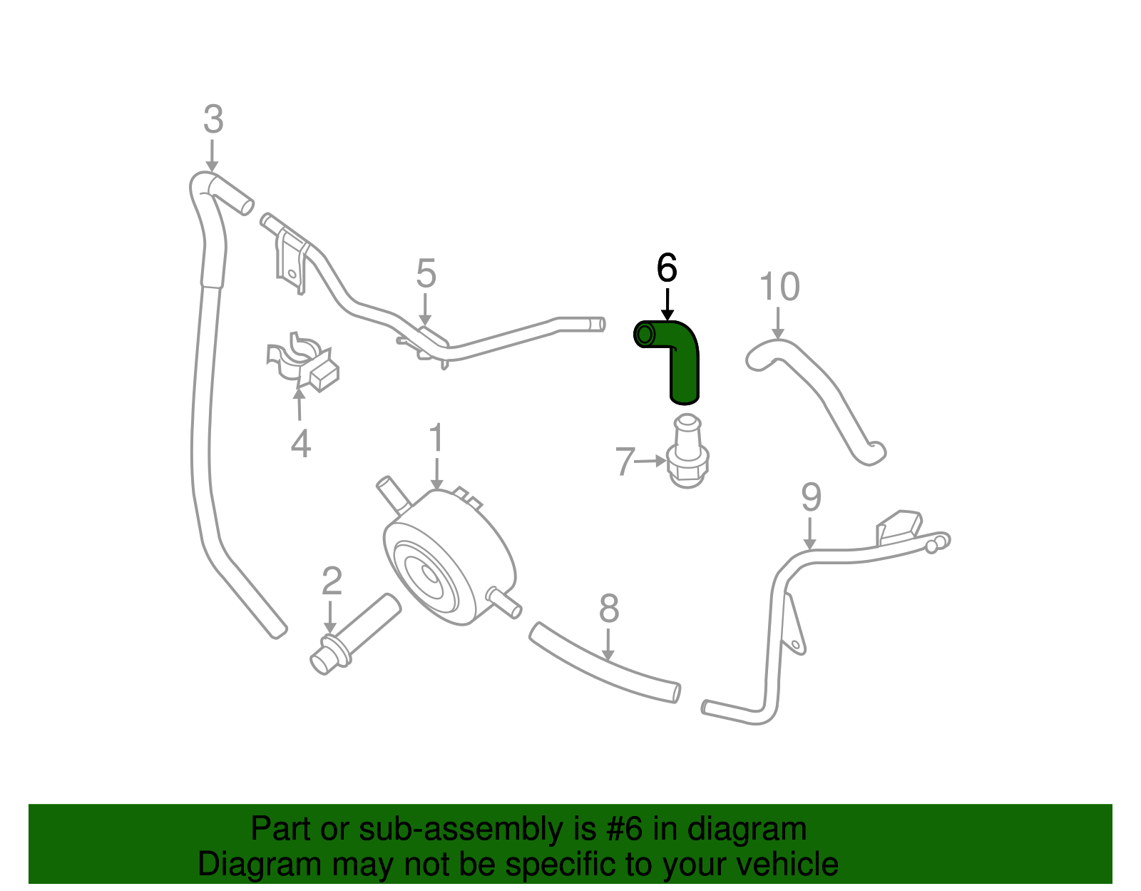 2005-2014 Nissan Engine Coolant Hose 21306-EA200 | Scott Evans Nissan Parts
