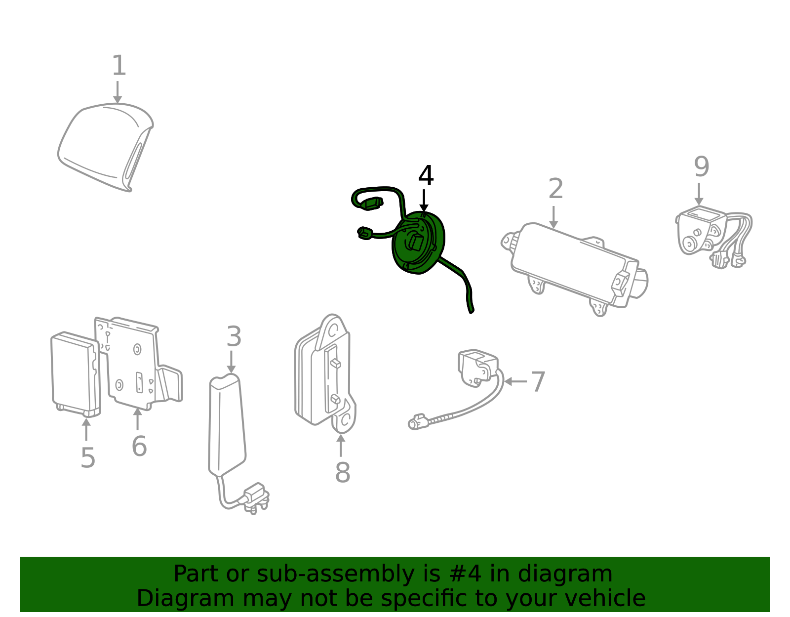 1999-2002 Lincoln Clock Spring YL7Z-14A664-AA | Awesome Parts Ford