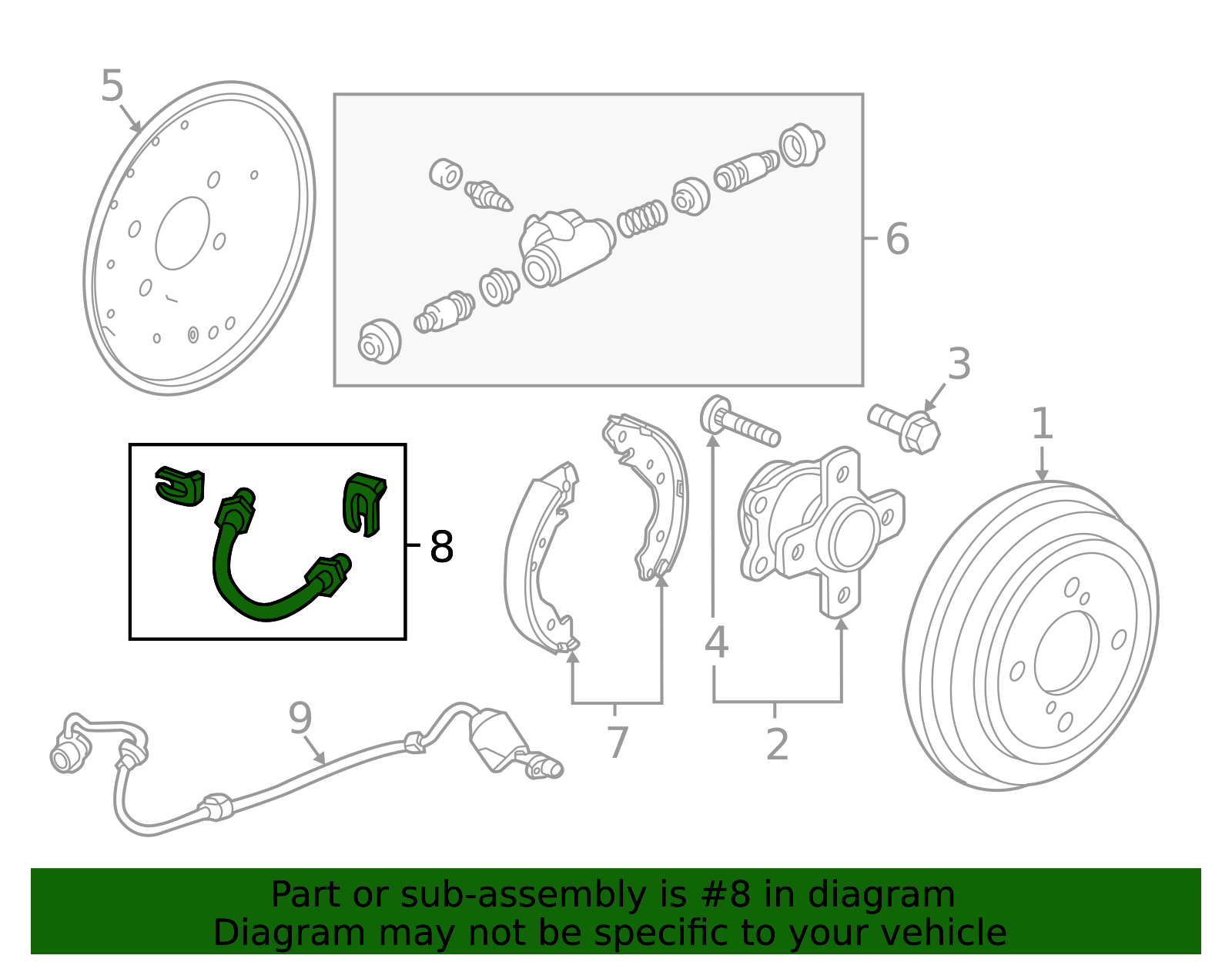 01466-T5R-000 - Brake Hose 2015-2020 Honda Fit | Honda Parts Online