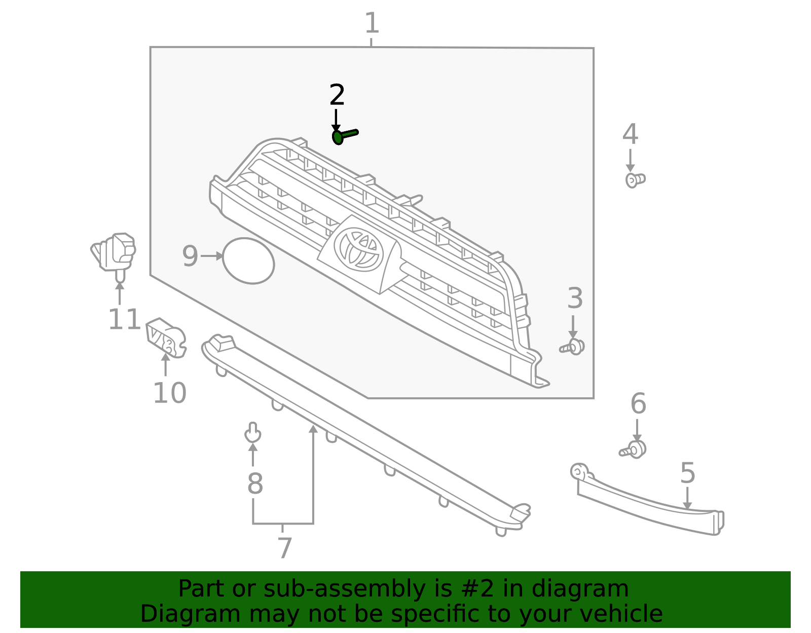 90109-05092 - Grille Screw - 2003-2025 Toyota | OEM Genuine Toyota Parts