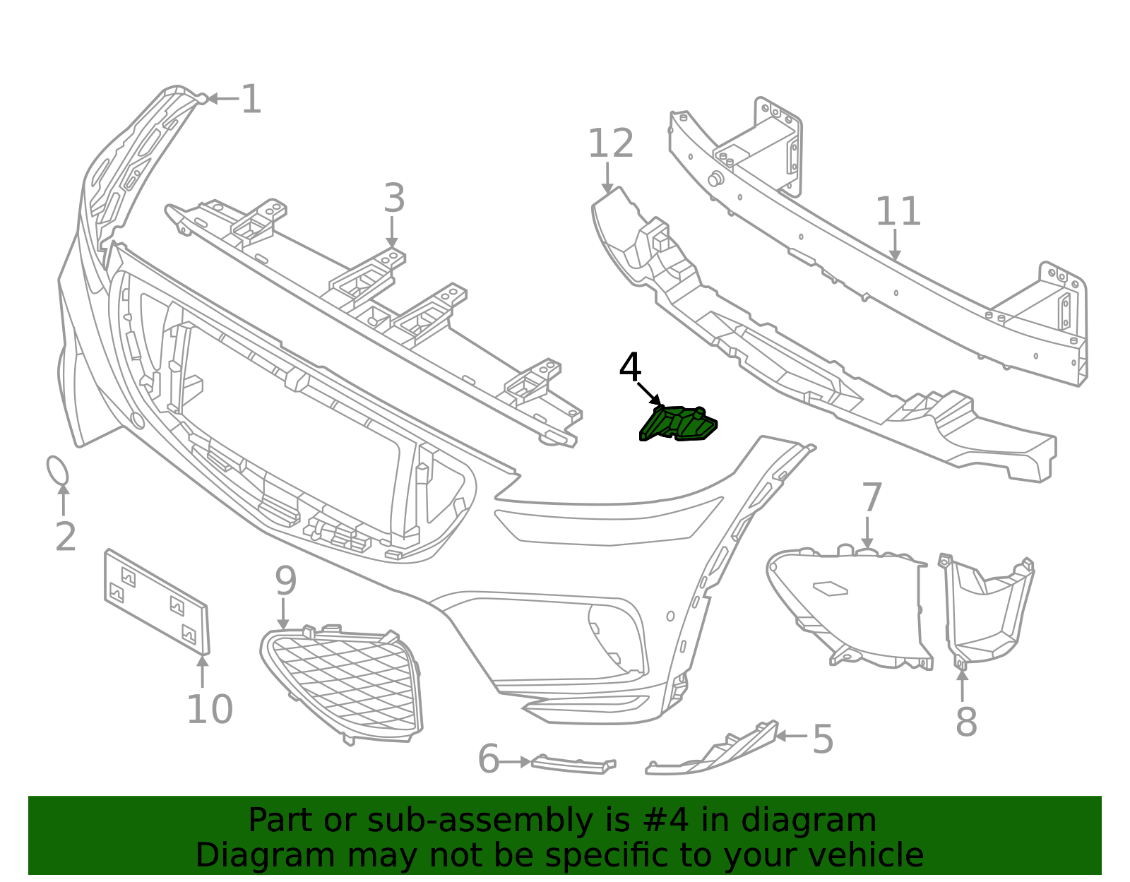 Hyundai Bumper Cover Bracket - Precision Fit Support - Part #86551 ...