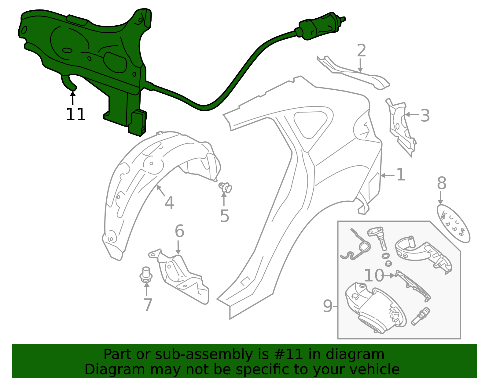 57310FL090 - 2019-2023 Subaru Crosstrek - Lock | Subaru Parts HQ