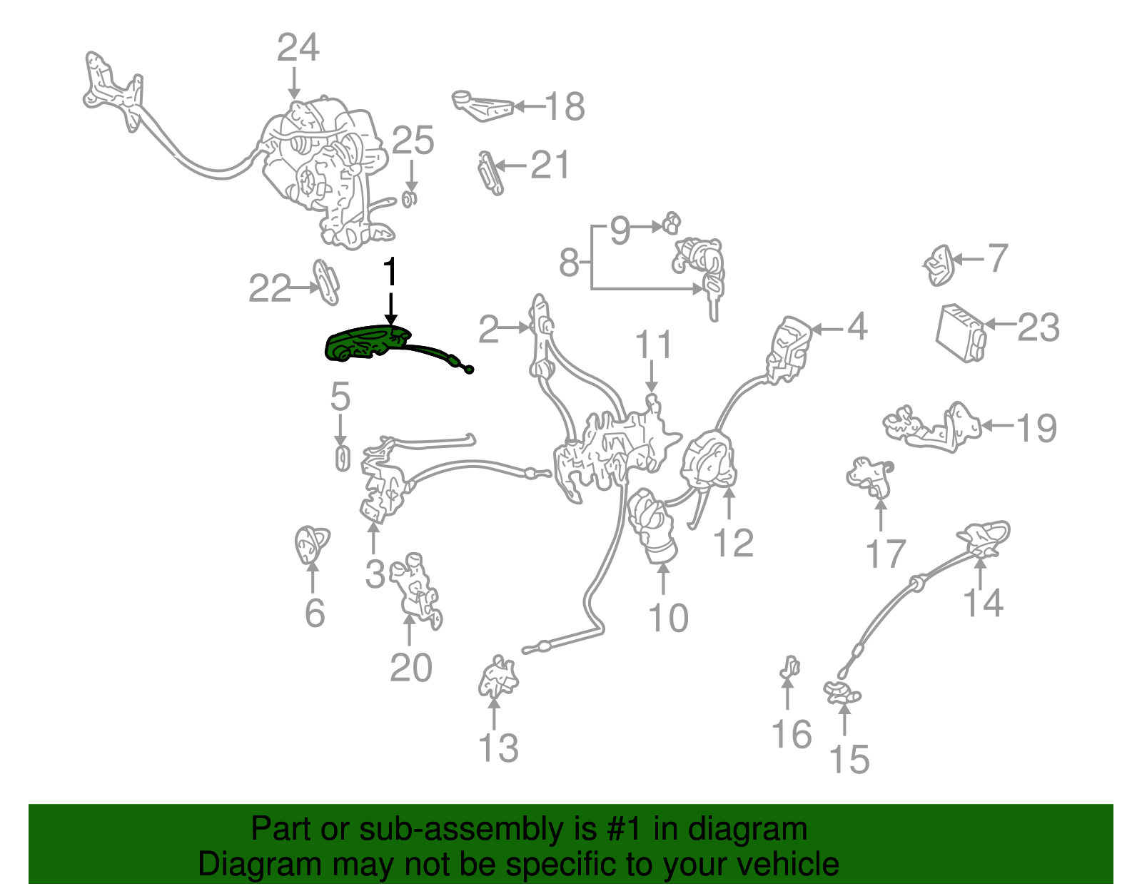 2000-2003 Toyota Sienna Handle, Outside 69230-08020-D3 | Street Toyota ...