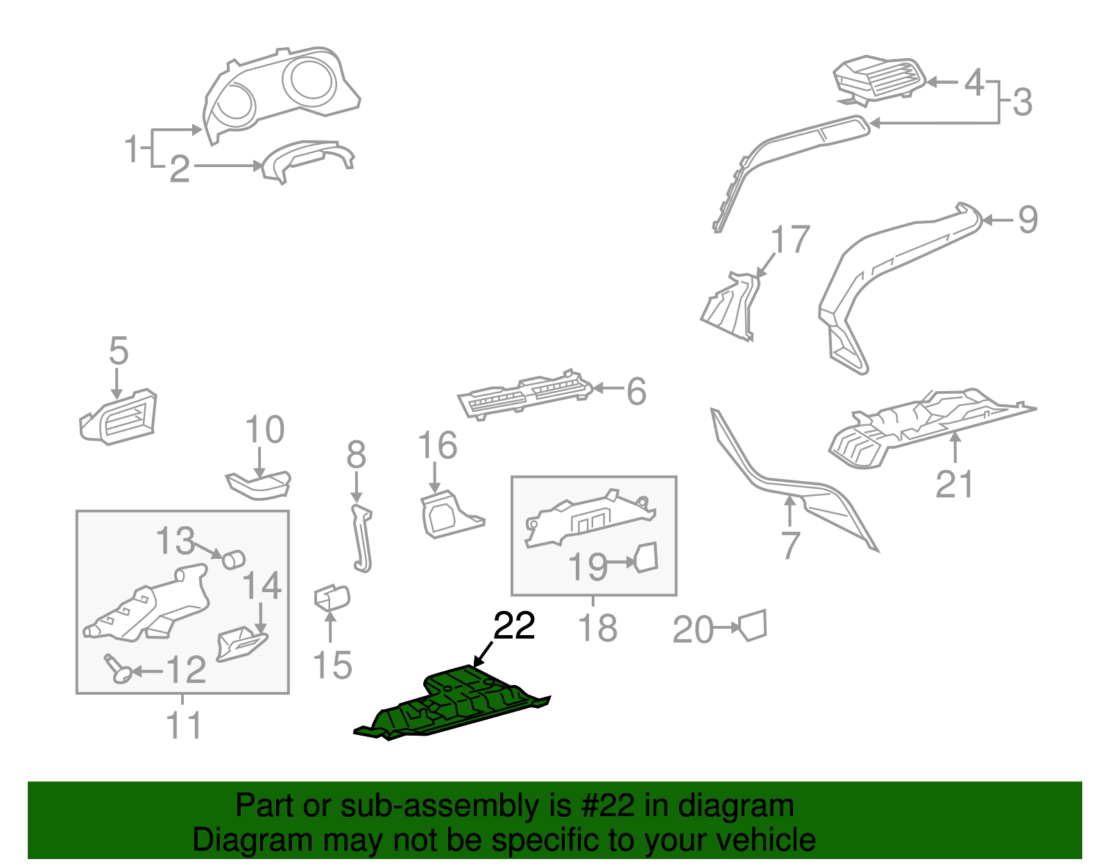 2018 Toyota Camry Under Cover 55606-33030 | Toyota Parts Center