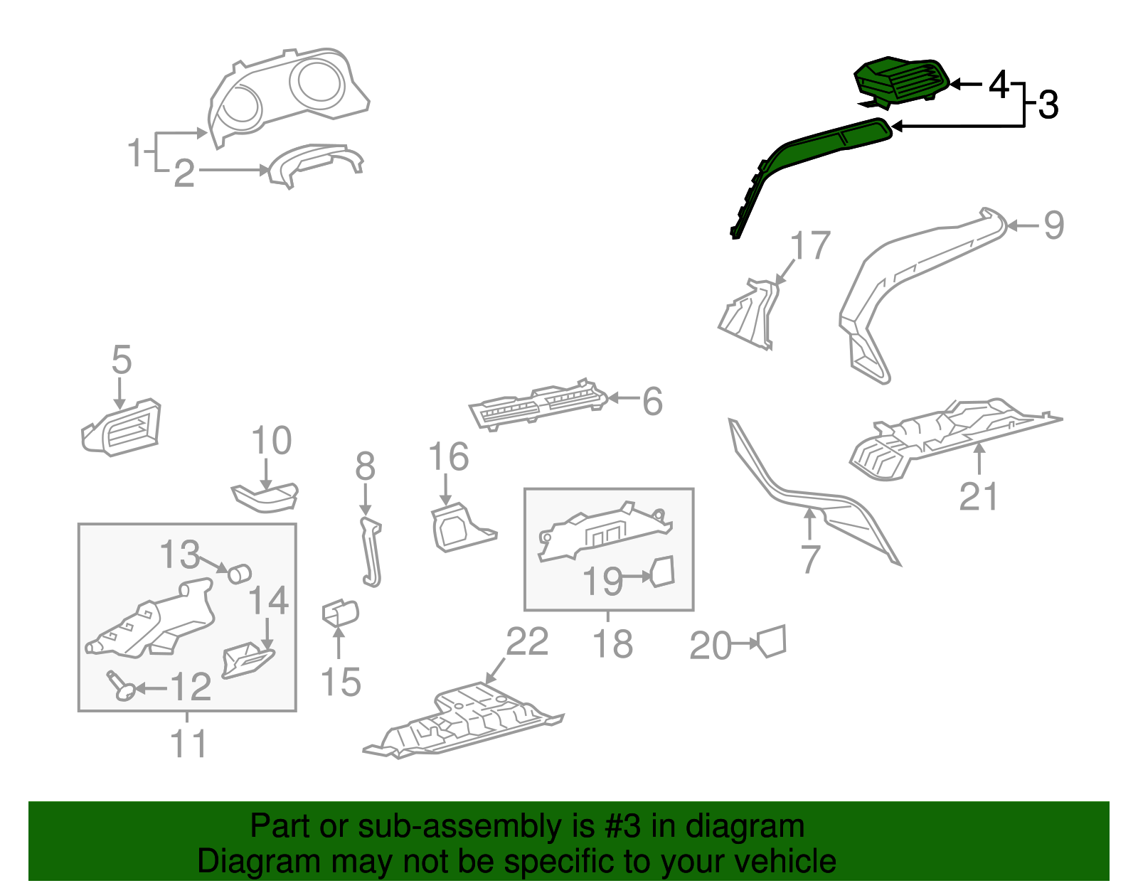 2018 Toyota Camry Trim Molding 55435-33100 | Toyota Parts Center