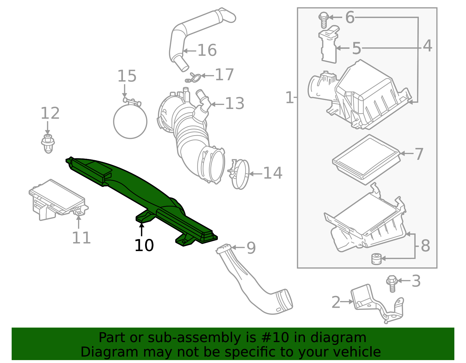 17751-24040 - Air Inlet Tube 2023-2025 Toyota | Toyota Parts Space