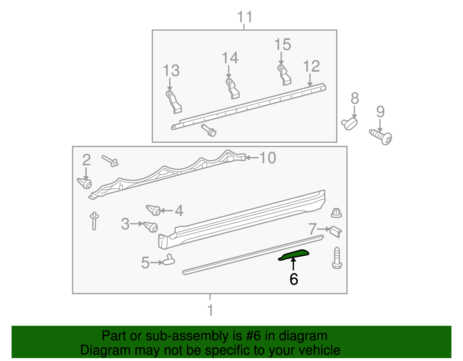 7586135080 - Toyota Rocker Molding Protector 2010-2024 Toyota 4Runner ...