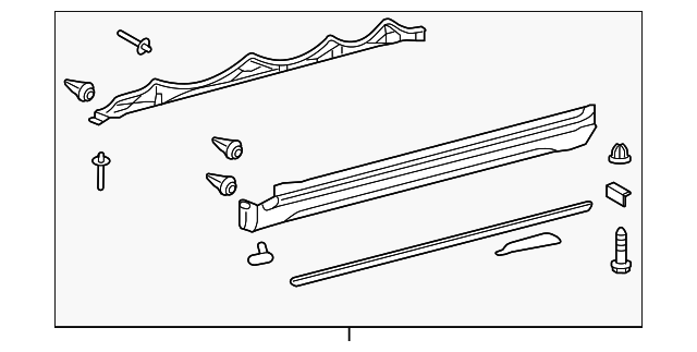 Genuine Toyota Rocker Molding part# 75806-35120-A0 for 2012-2023 Toyota ...