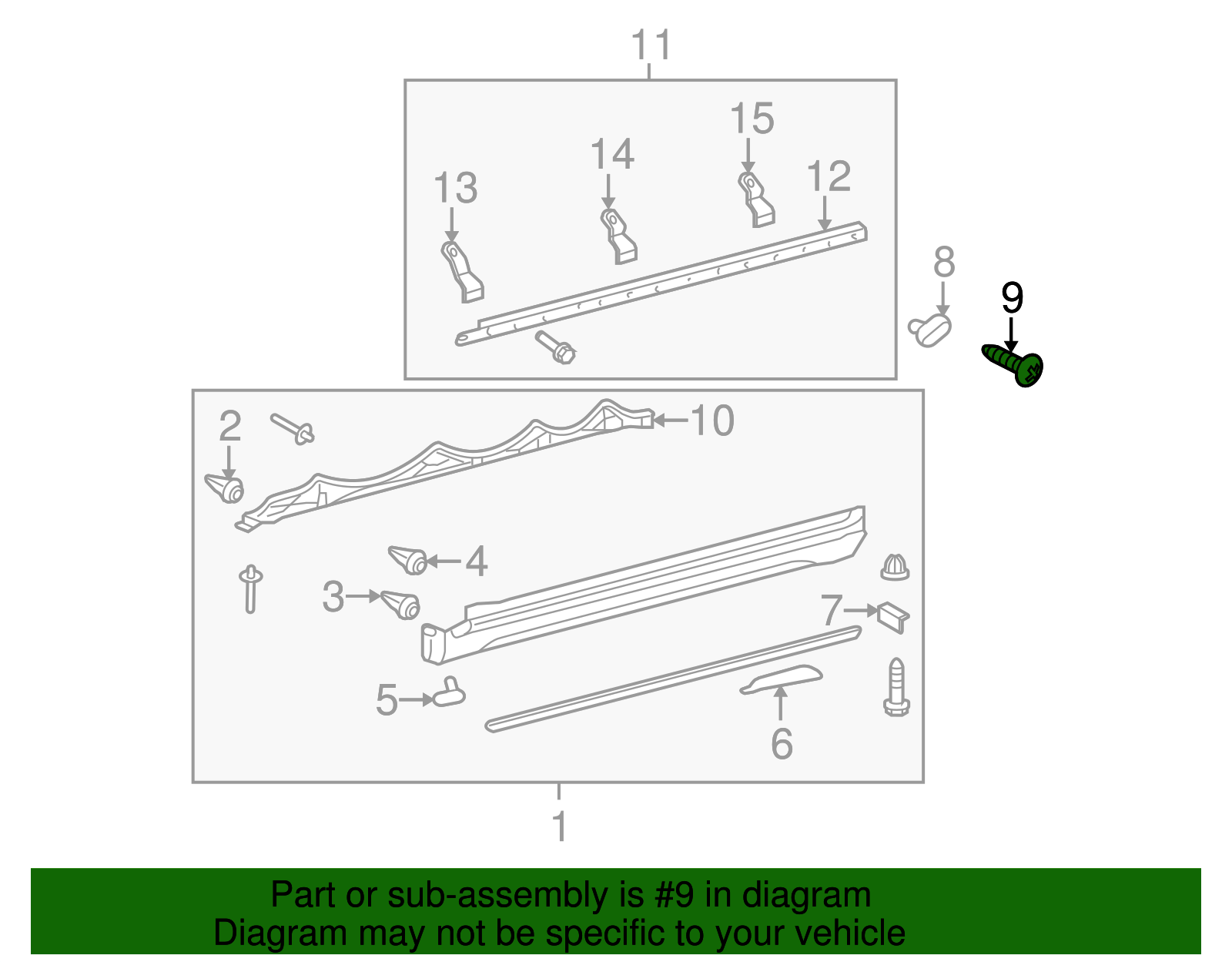Genuine Toyota Rocker Molding Screw part# 90162-40035 for 2000-2025 ...
