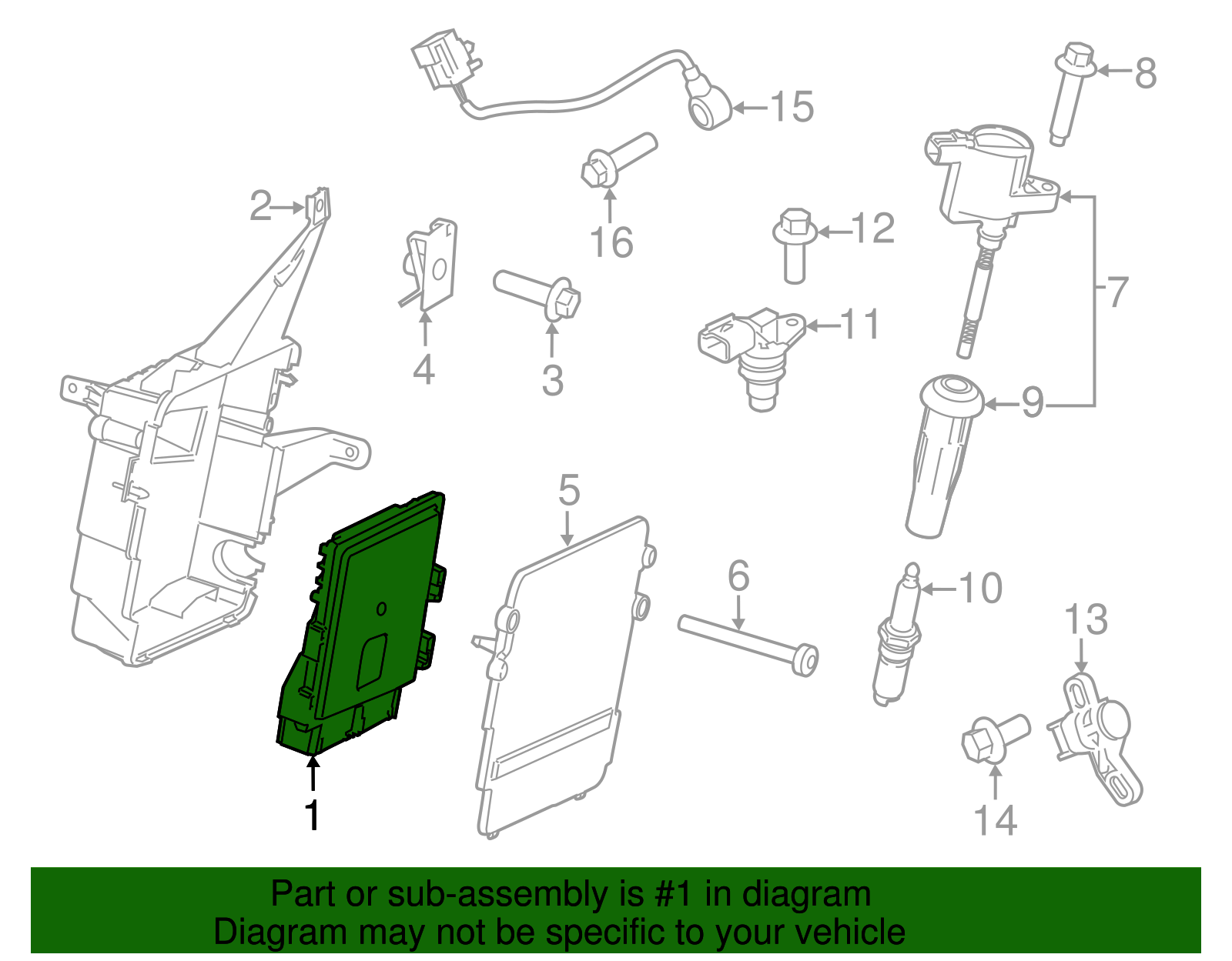 2016-2019 Ford | Pcm | GV6Z-12A650-CBNP | Walls' Ford Parts