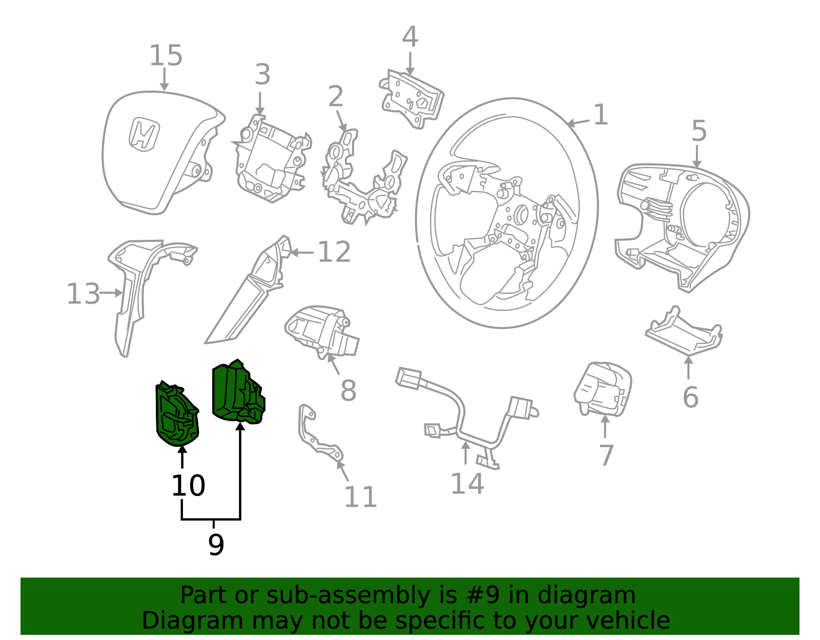 2011-2012 Honda Accord Switch 35890-TA0-A02ZA | OEM Parts Online
