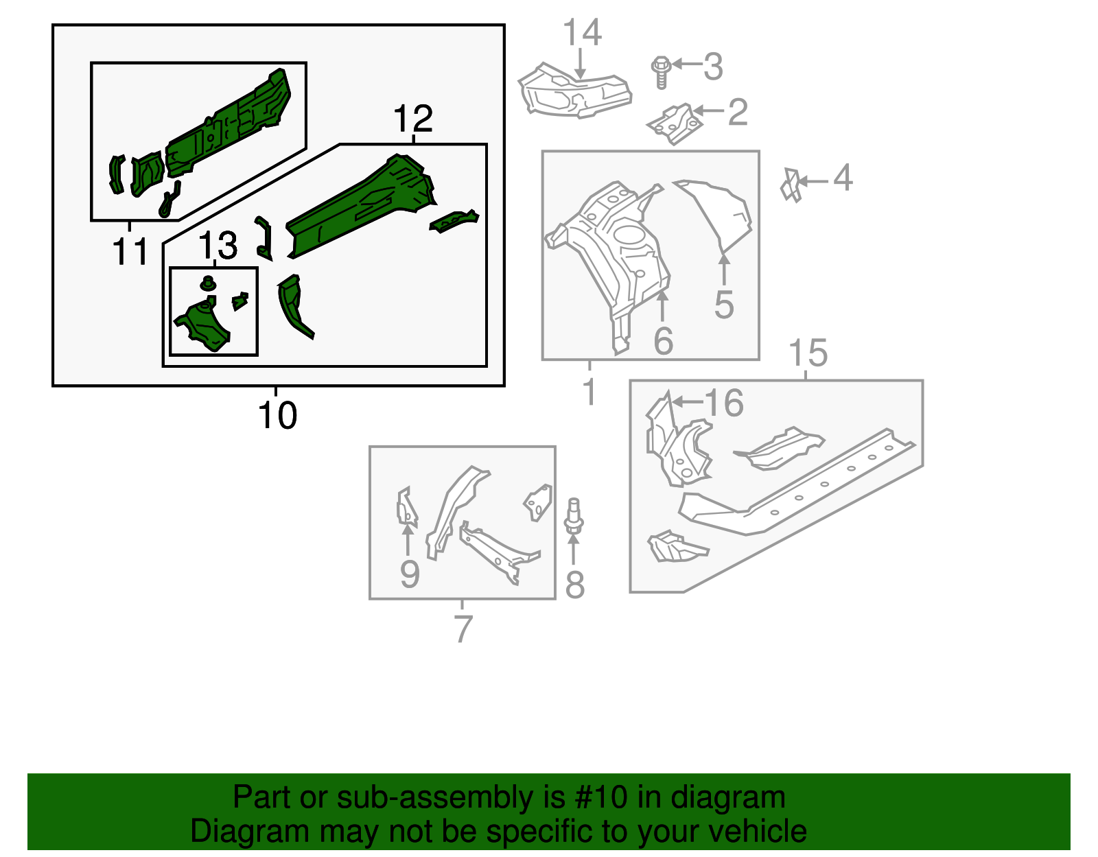 51620CA1219P - Rail Assembly | Subaru Parts HQ